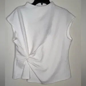 Modern Works | Tops | Modern Works Ivory Scuba Mock Neck Top | Poshmark